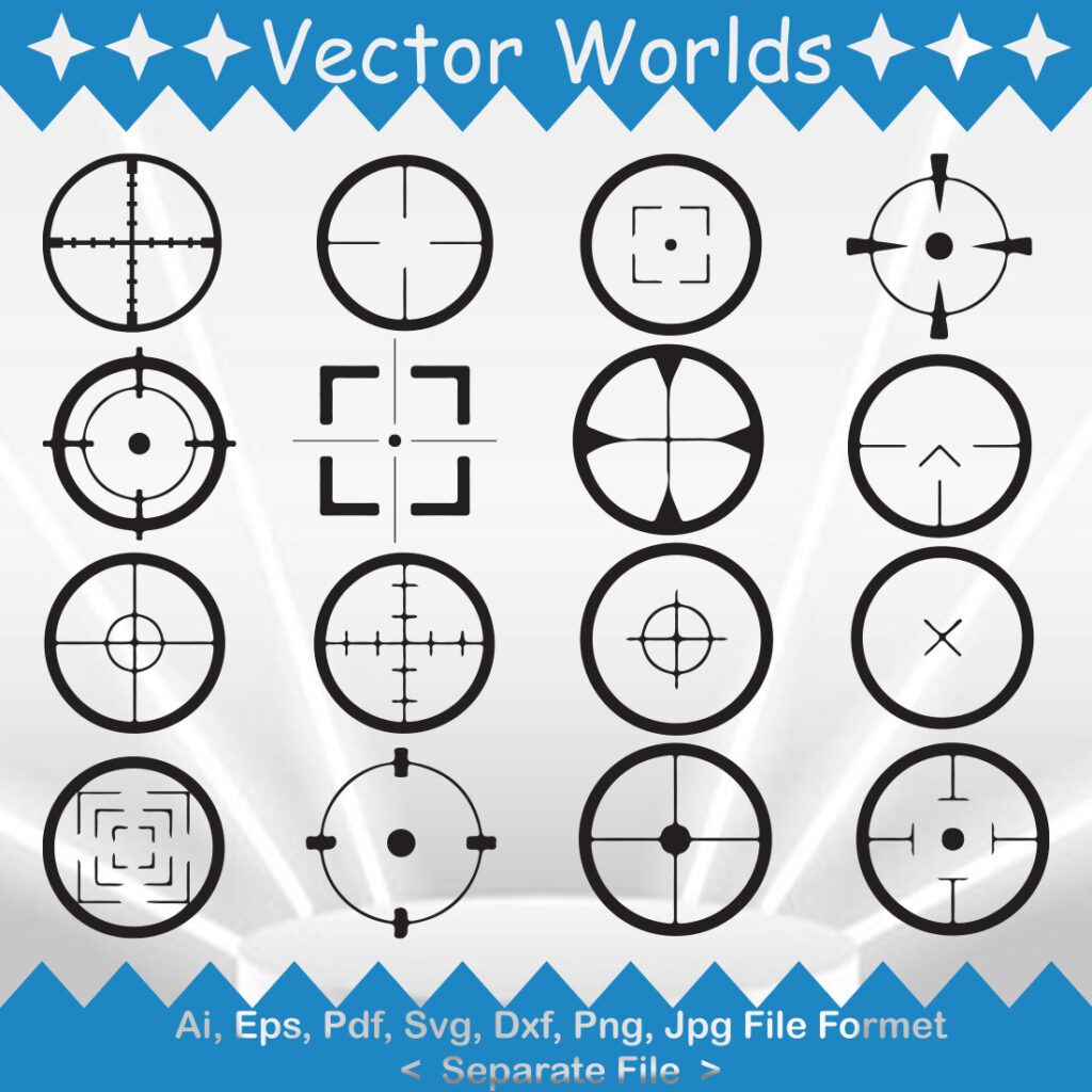 Crosshair SVG Vector Design - MasterBundles