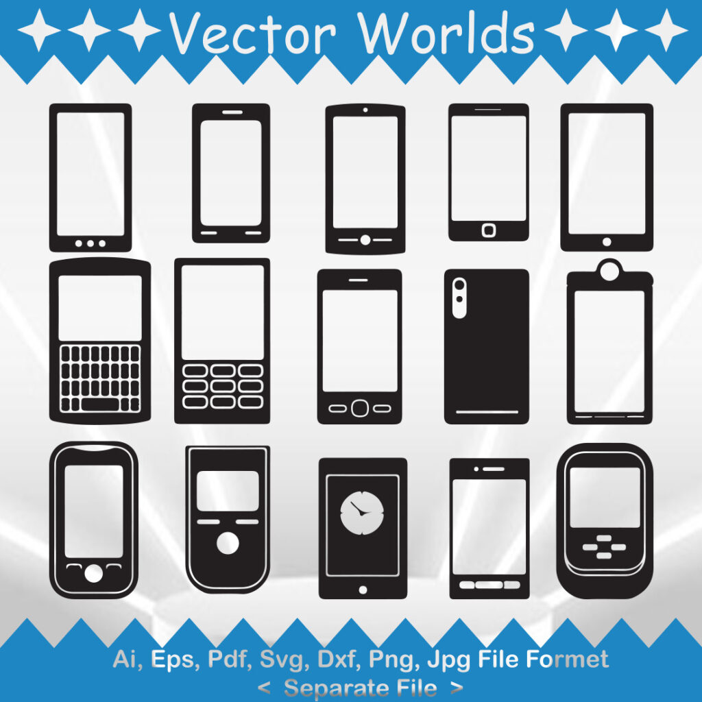 Cell Phone SVG Vector Design - MasterBundles