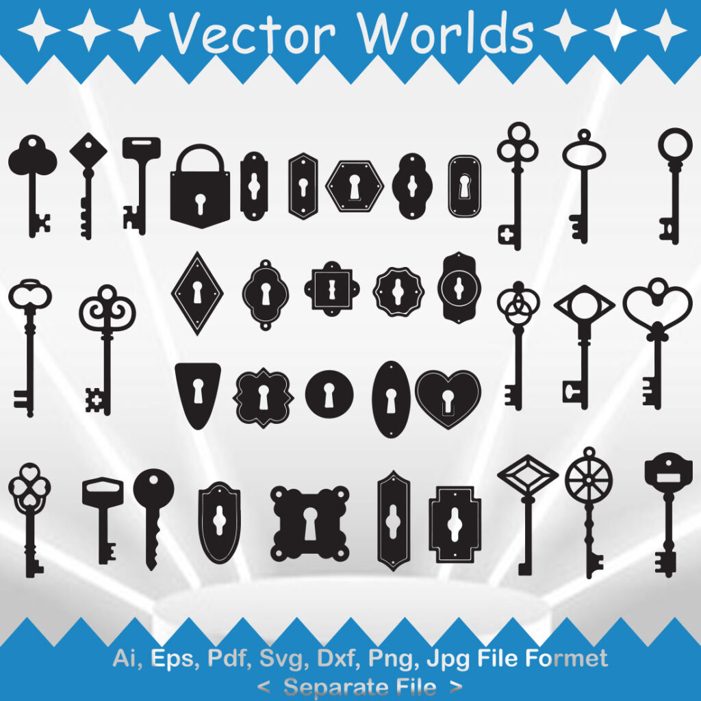 Door Handing Lock And Key SVG Vector Design - MasterBundles
