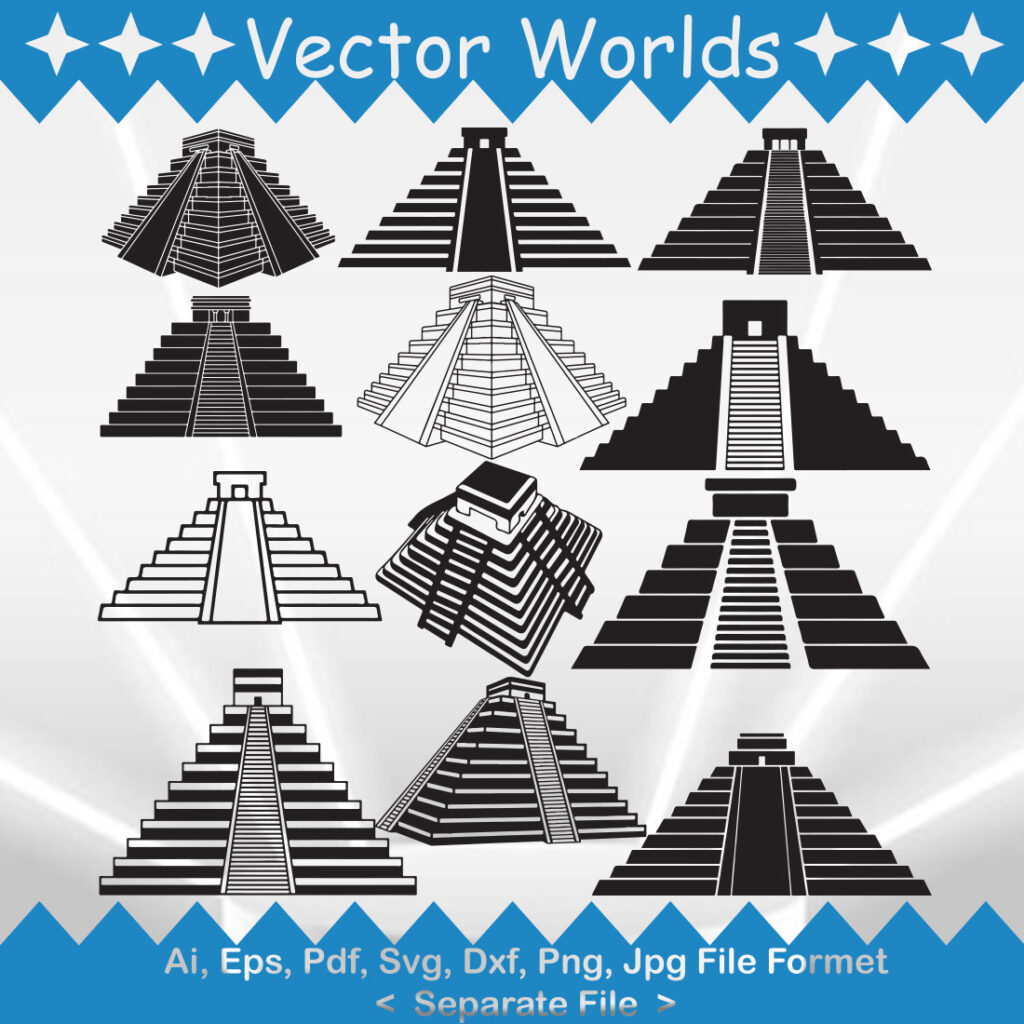 Chichen Itza SVG Vector Design - MasterBundles
