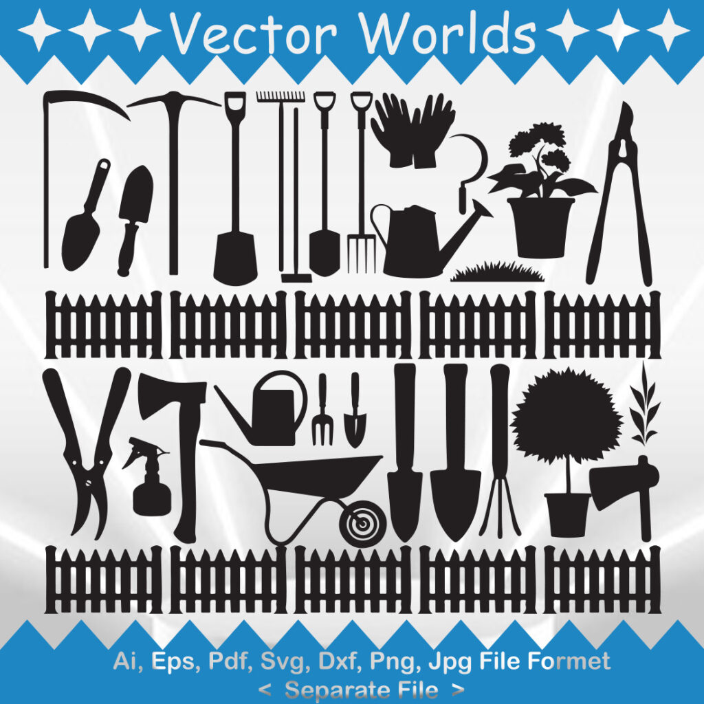 Gardening Tools SVG Vector Design - MasterBundles