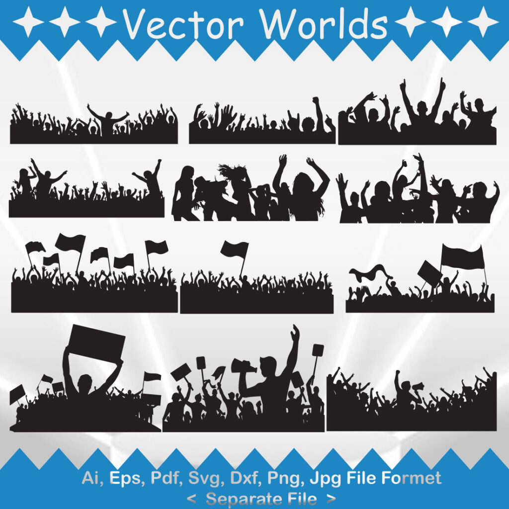 Crowd SVG Vector Design - MasterBundles