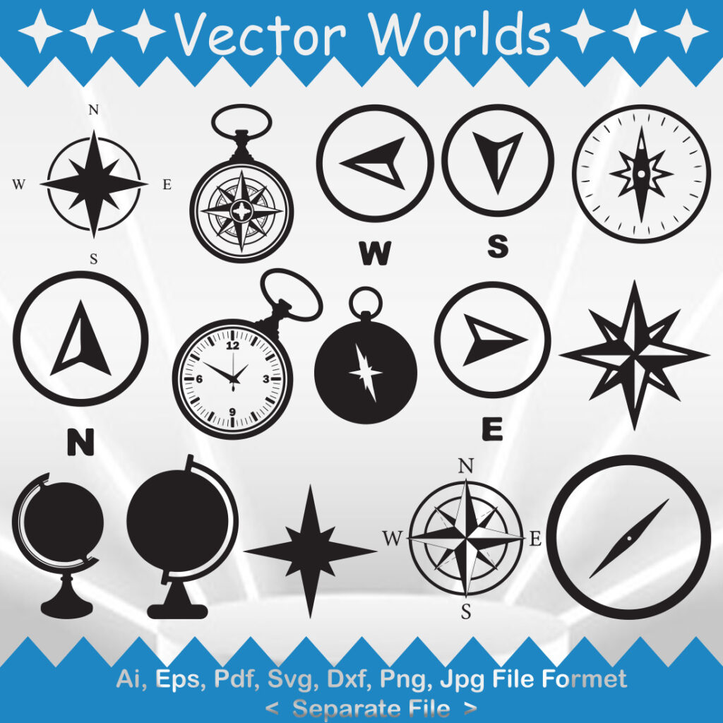 Compass SVG Vector Design - MasterBundles