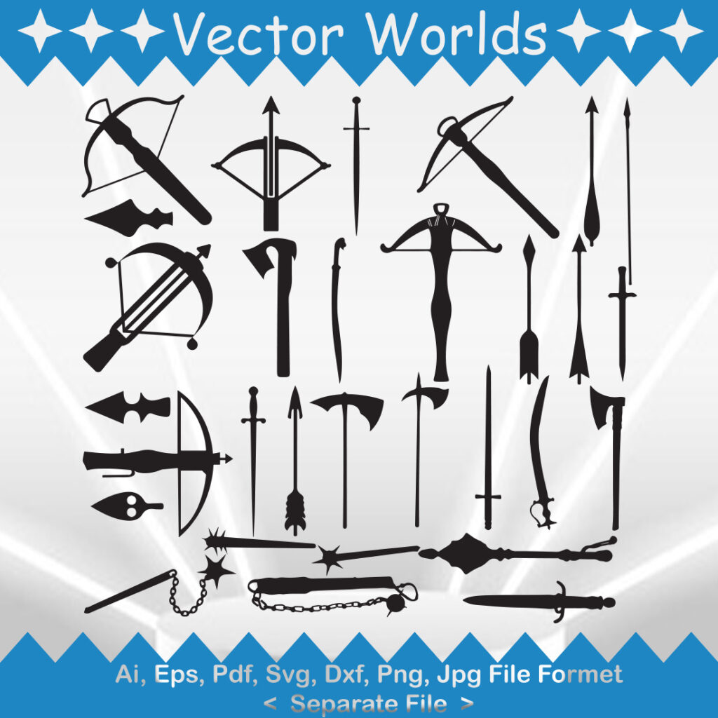 Crossbow SVG Vector Design - MasterBundles