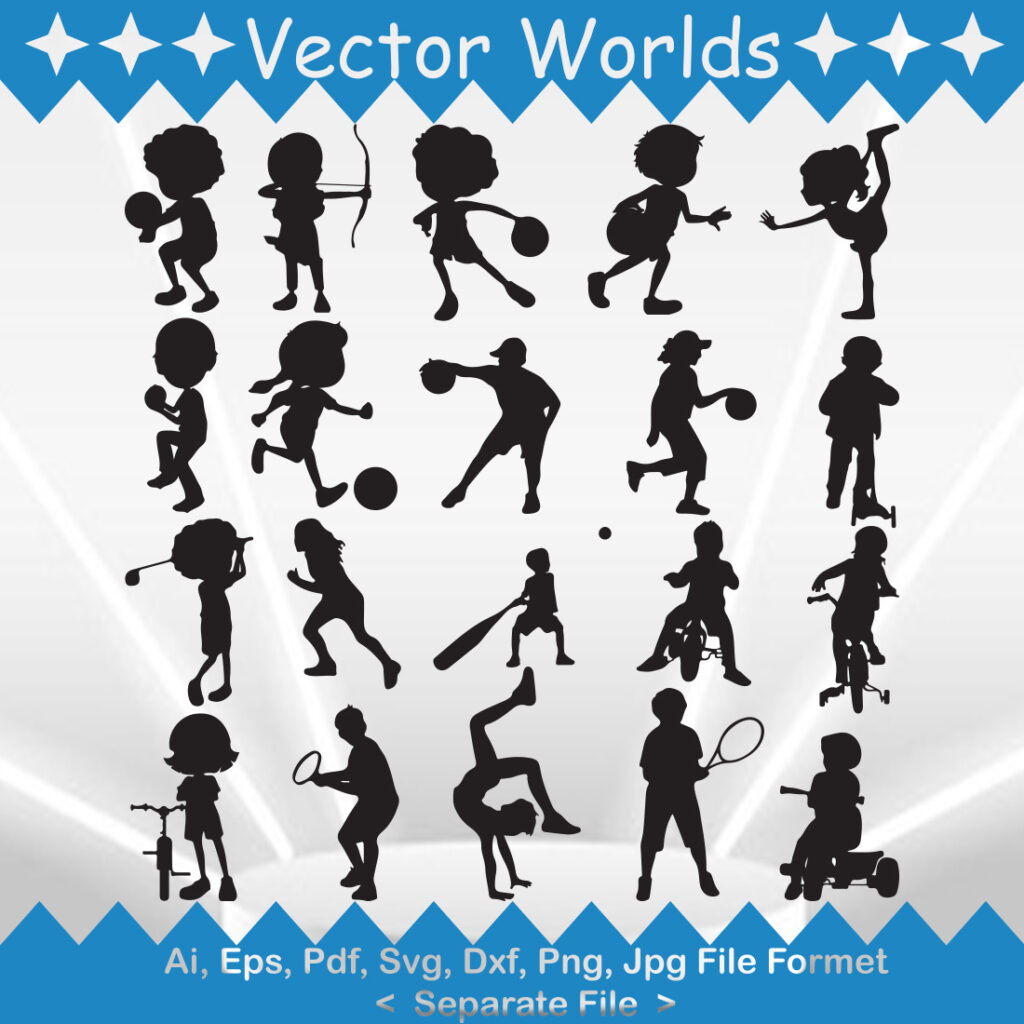 Child Sports SVG Vector Design - MasterBundles