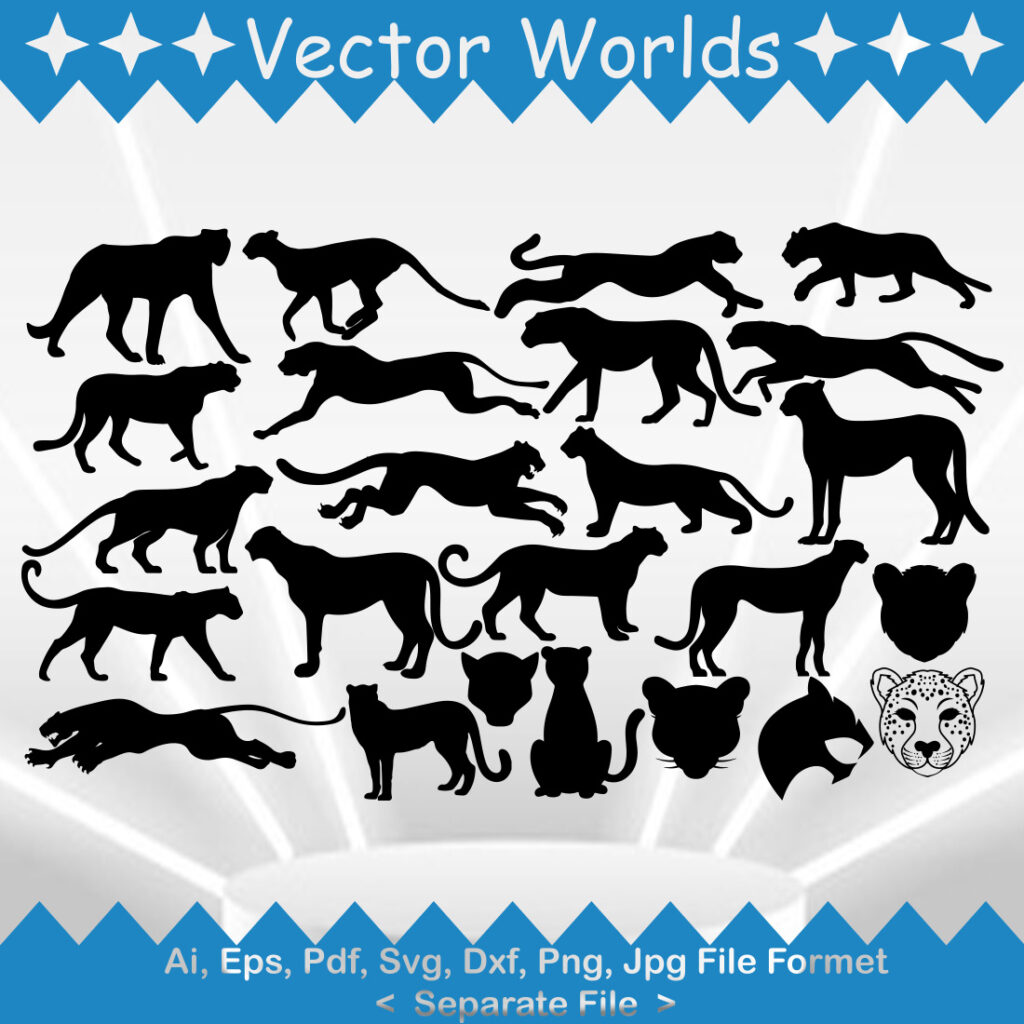 Cheetah SVG Vector Design - MasterBundles