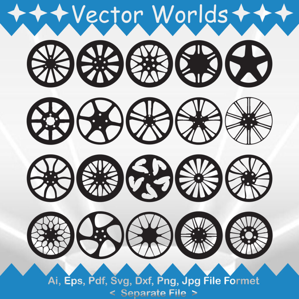 Car Wheel SVG Vector Design - MasterBundles