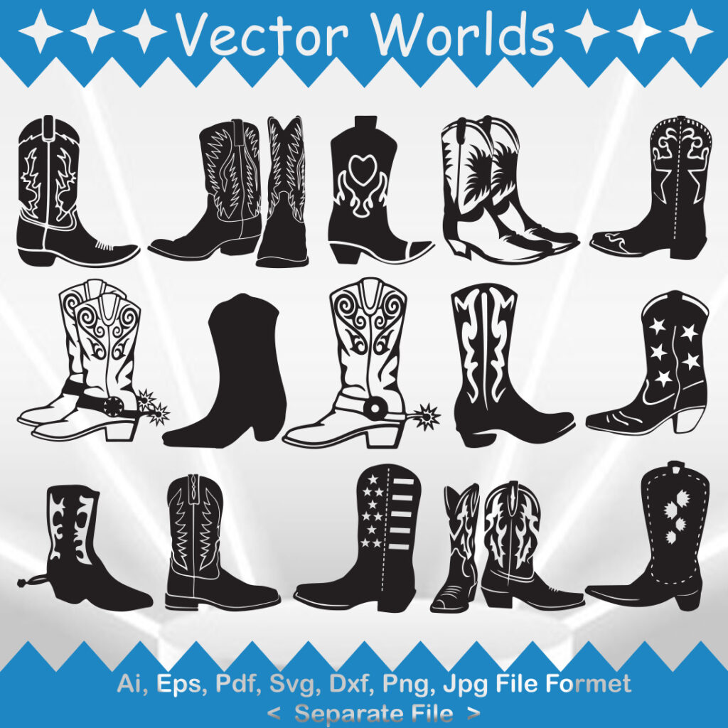 Cowboy Boots SVG Vector Design - MasterBundles