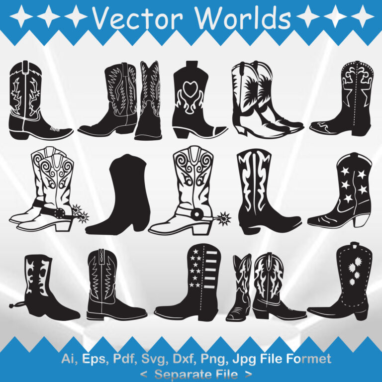 Cowboy Boots SVG Vector Design - MasterBundles