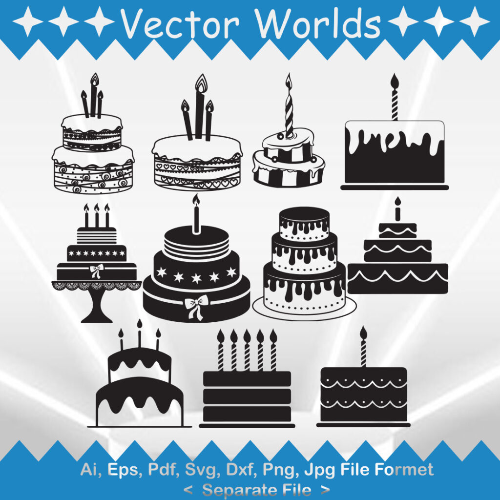 Delicious Cakes SVG Vector Design - MasterBundles