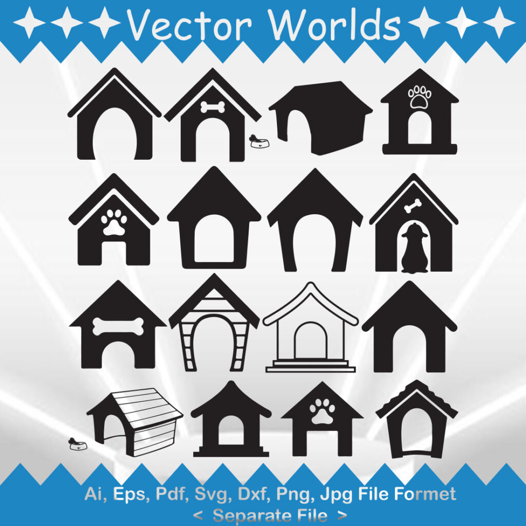 Dog House SVG Vector Design - MasterBundles