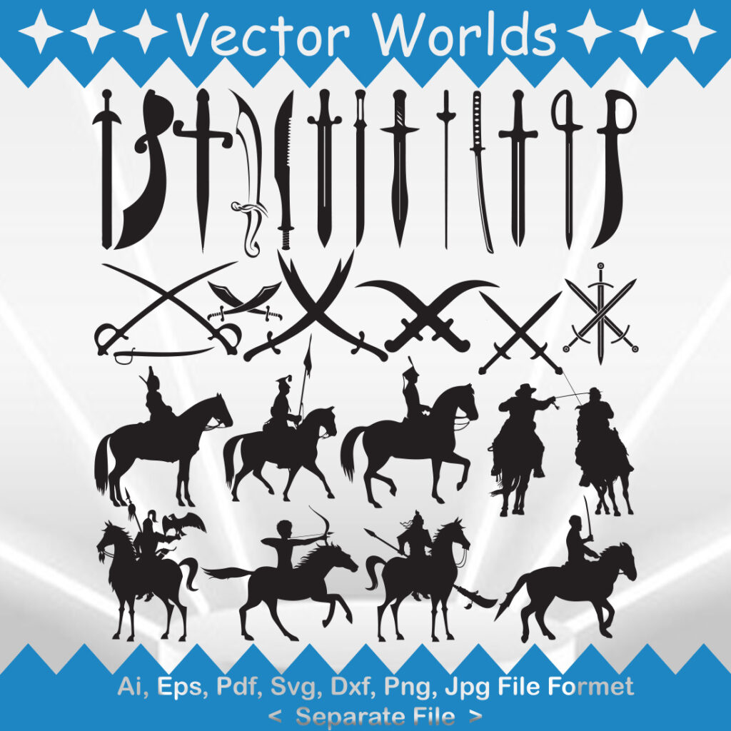 Cavalry Weapon SVG Vector Design - MasterBundles