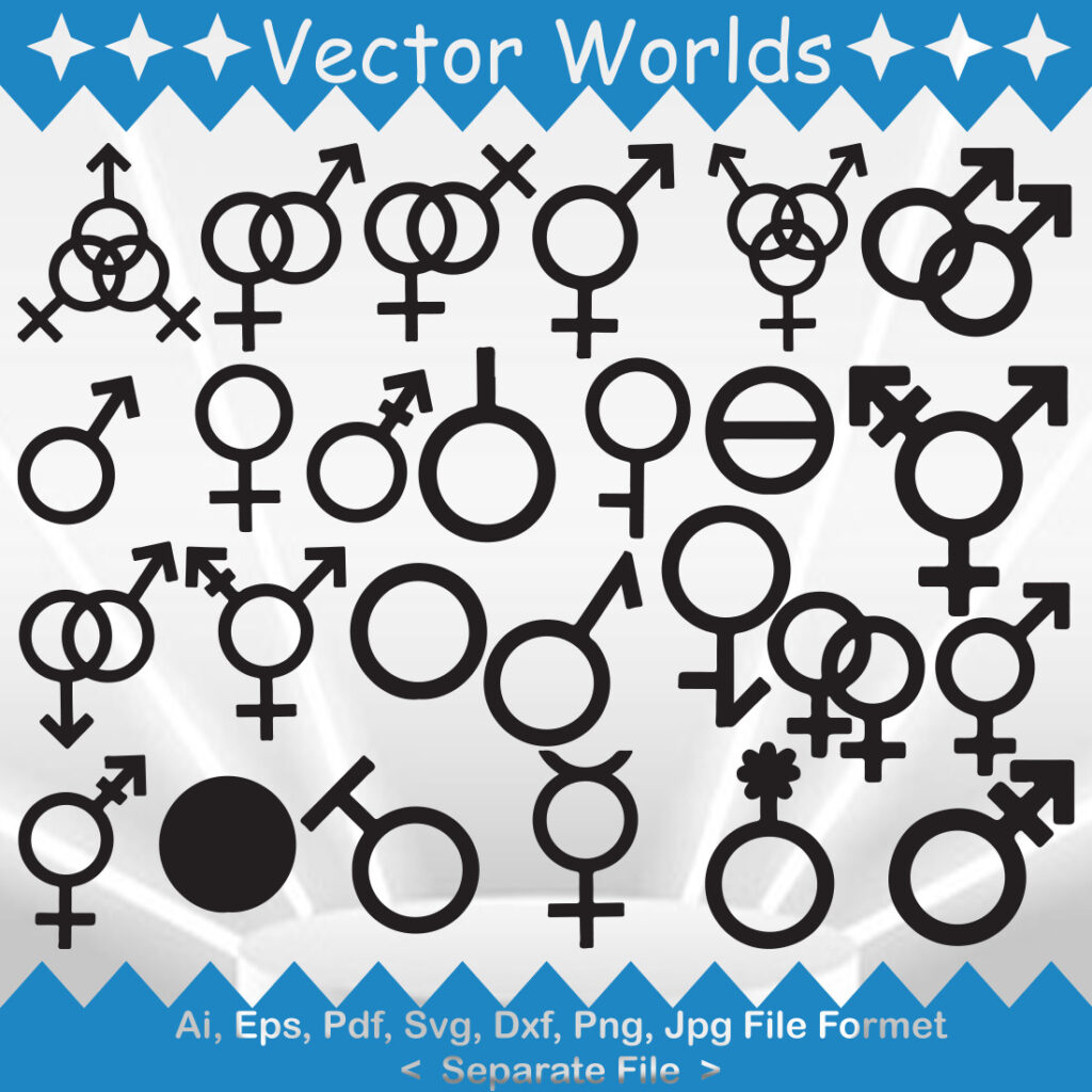Gender Symbol SVG Vector Design - MasterBundles