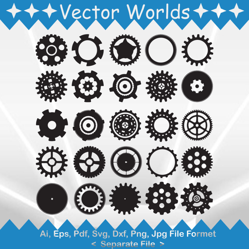 Gears SVG Vector Design - MasterBundles