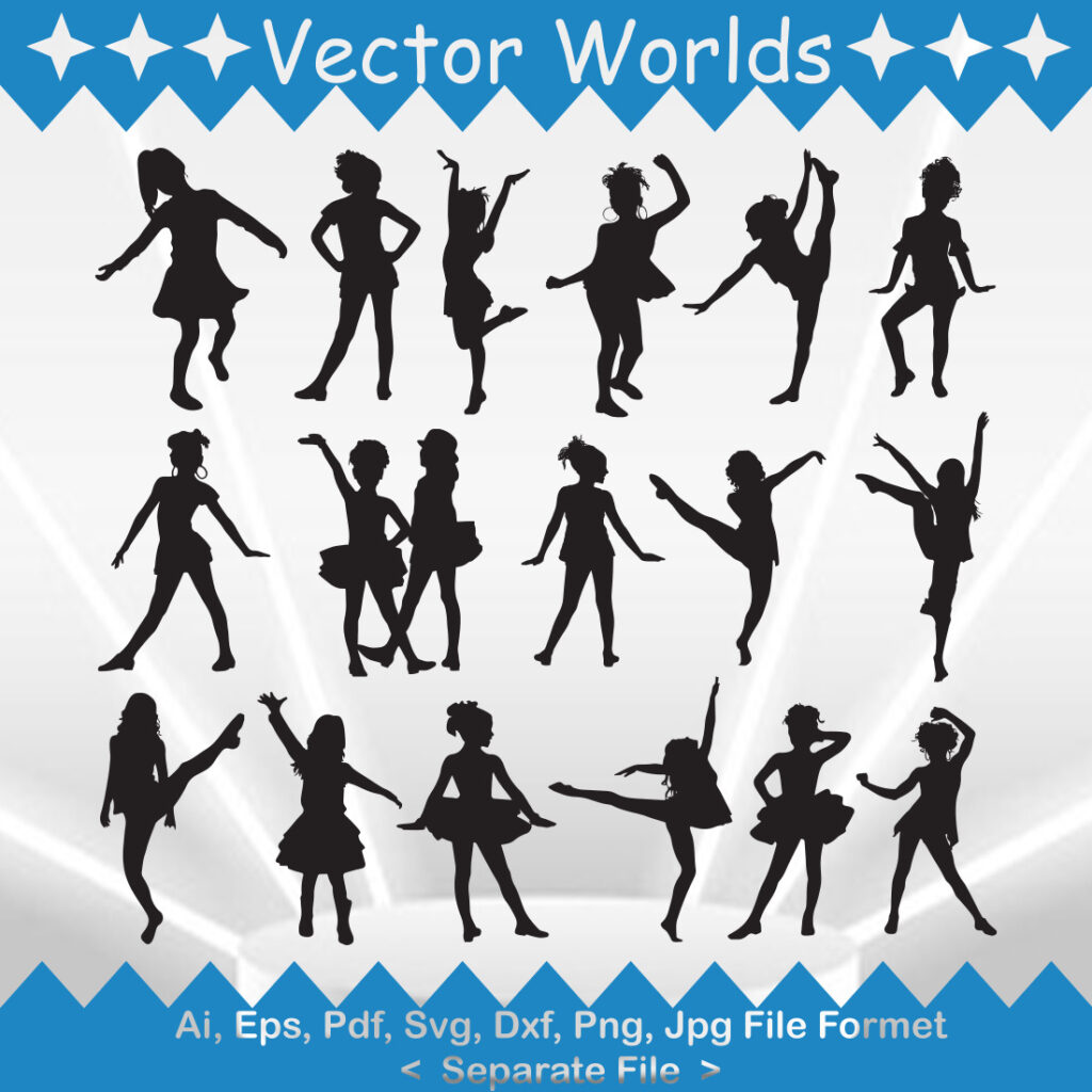 Children Dancing SVG Vector Design - MasterBundles