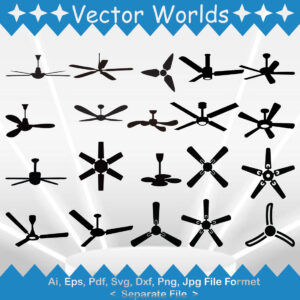 Ceiling Fan SVG Vector Design | MasterBundles