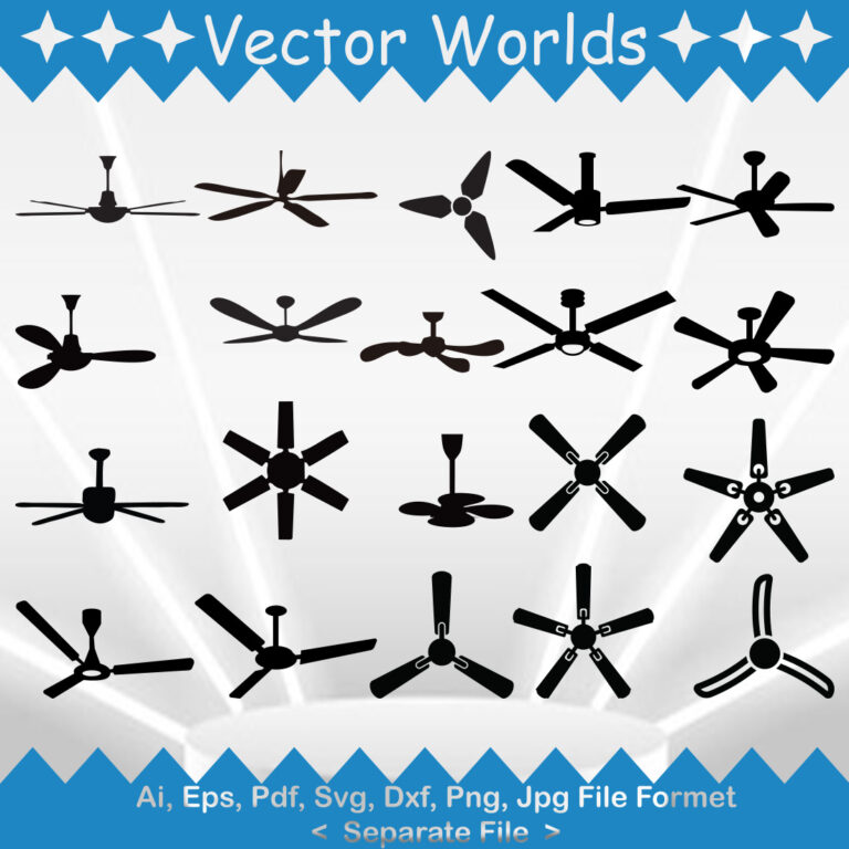 Ceiling Fan SVG Vector Design - MasterBundles