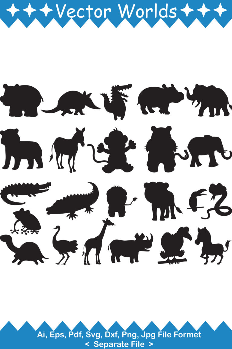Cartoon Animals SVG Vector Design - MasterBundles