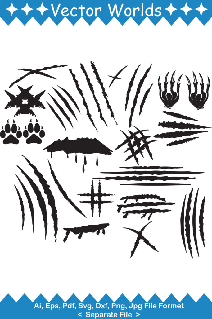 Claw mark SVG Vector Design - MasterBundles