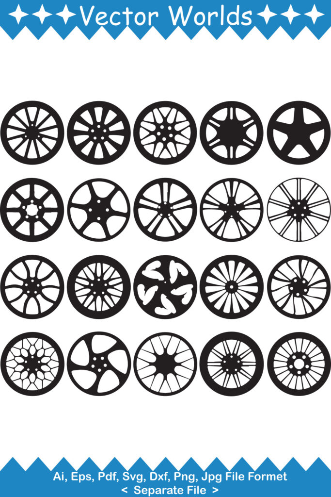 Car Wheel SVG Vector Design - MasterBundles