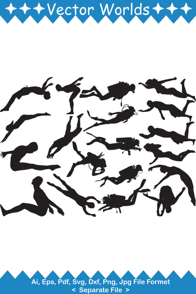 Diving SVG Vector Design - MasterBundles