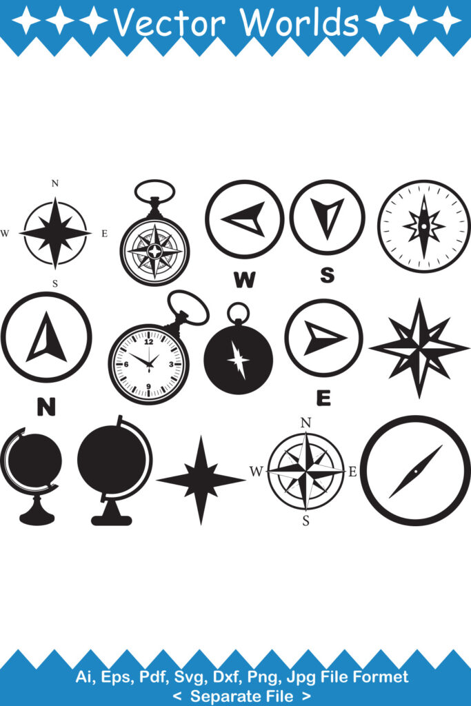Compass SVG Vector Design - MasterBundles