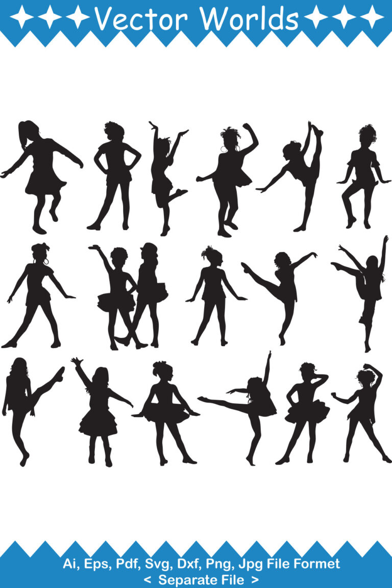 Children Dancing SVG Vector Design - MasterBundles