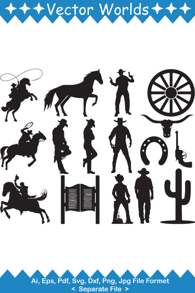 Cowboy SVG Vector Design - MasterBundles