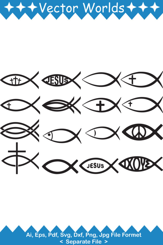 Christian Fish SVG Vector Design - MasterBundles