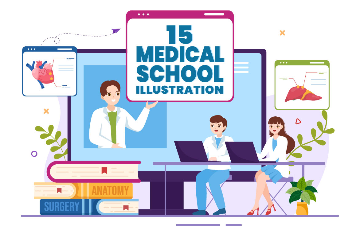 15 Medical School Illustration - MasterBundles