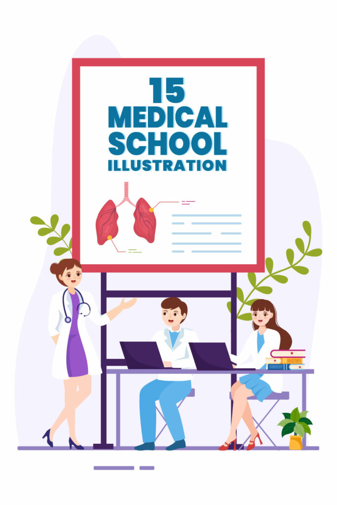 15 Medical School Illustration - MasterBundles