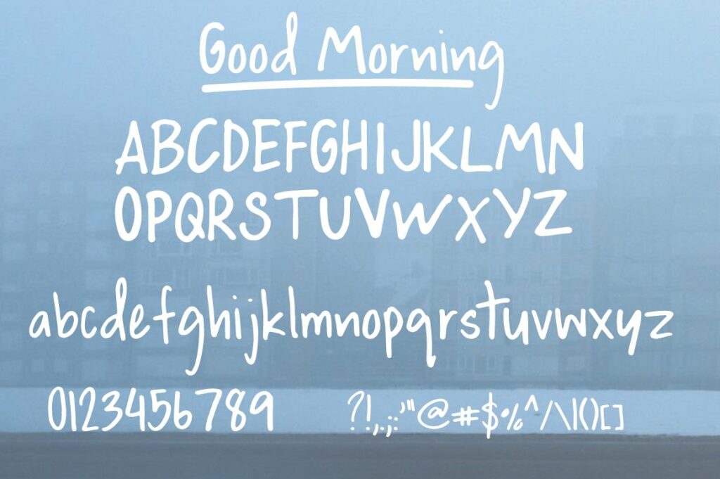 Good Morning Handwritten Font – MasterBundles