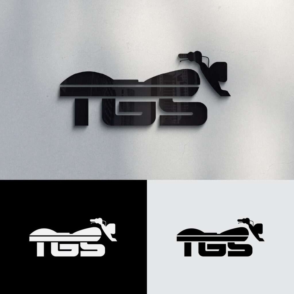 Motorcycle TGS Letter Logo Design Template - MasterBundles