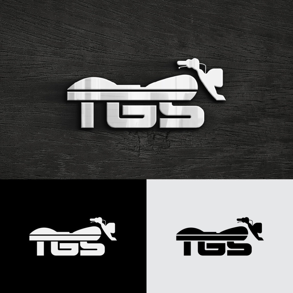 Motorcycle TGS Letter Logo Design Template - MasterBundles