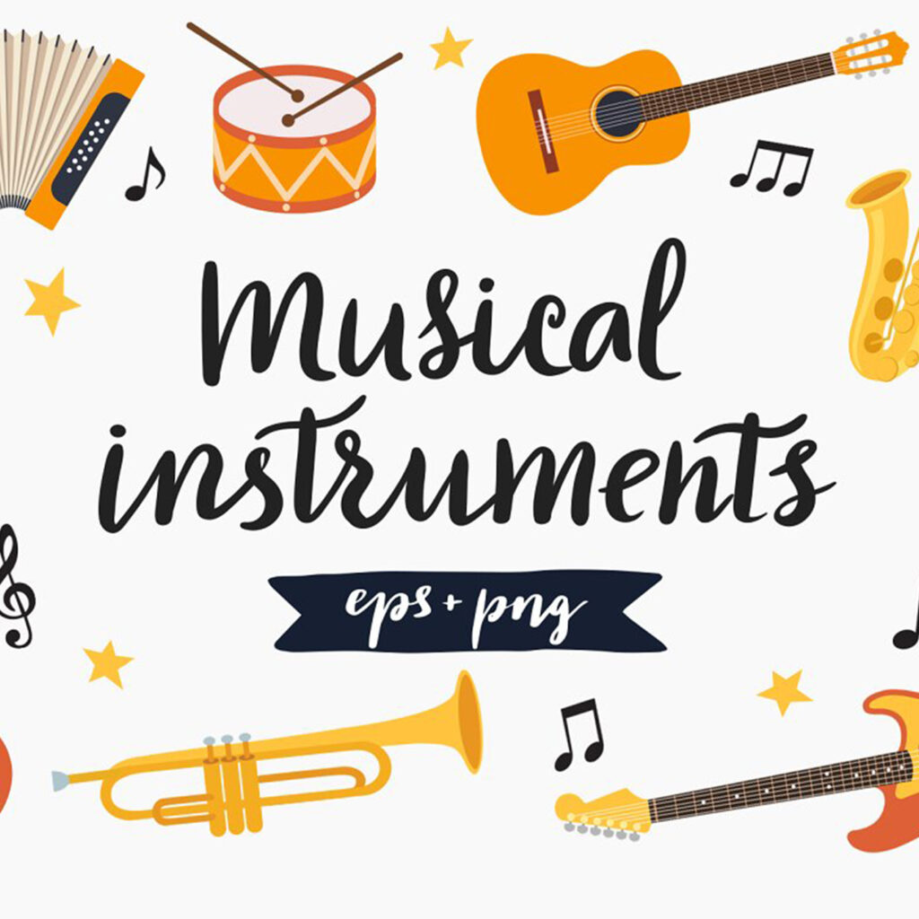 Watercolor Musical Instruments Set – MasterBundles