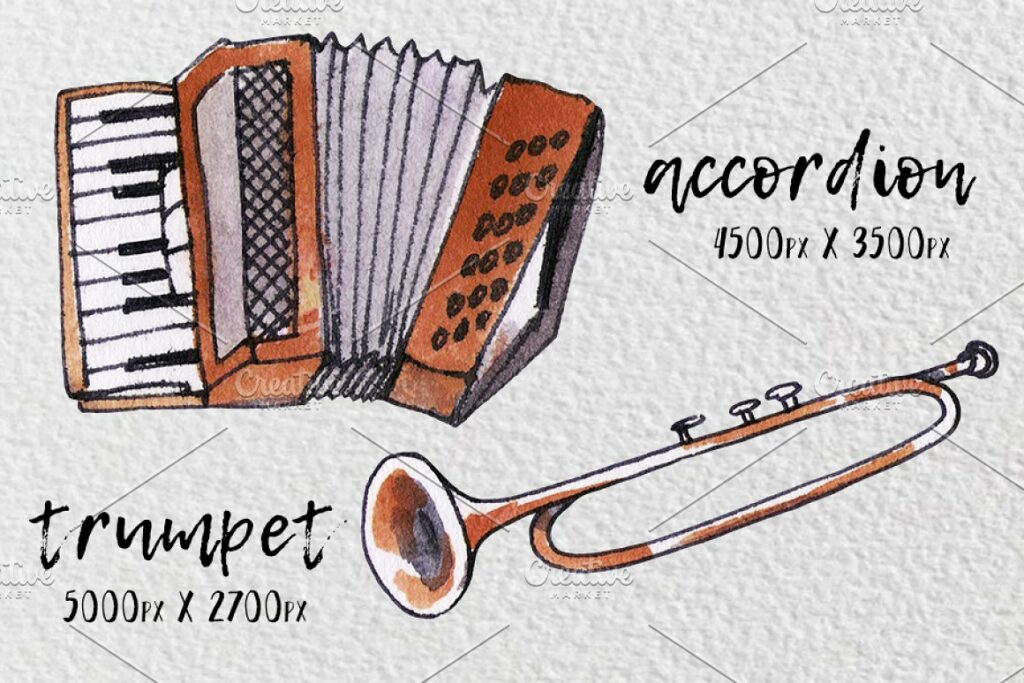 Musical Instruments Set – MasterBundles