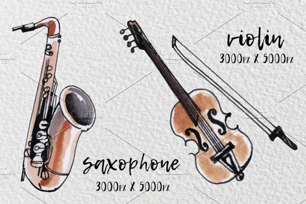 Musical Instruments Set – MasterBundles