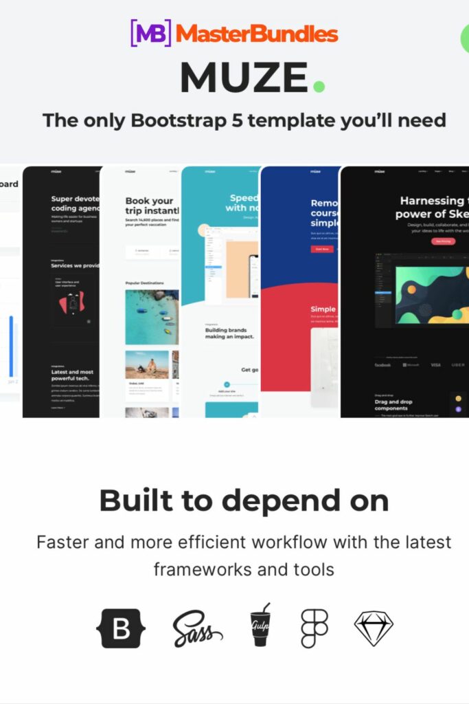 Muze Multi-Purpose Bootstrap 5 HTML Template - MasterBundles