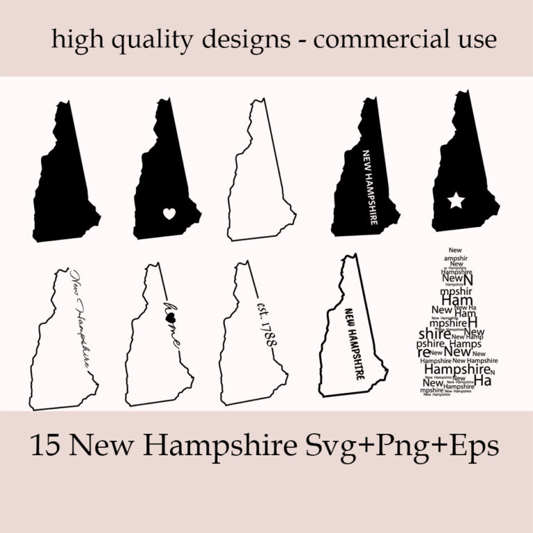 New Hampshire Svg Bundle – MasterBundles