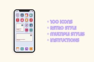 IOS 14 Retro Home Screen Icons | Master Bundles