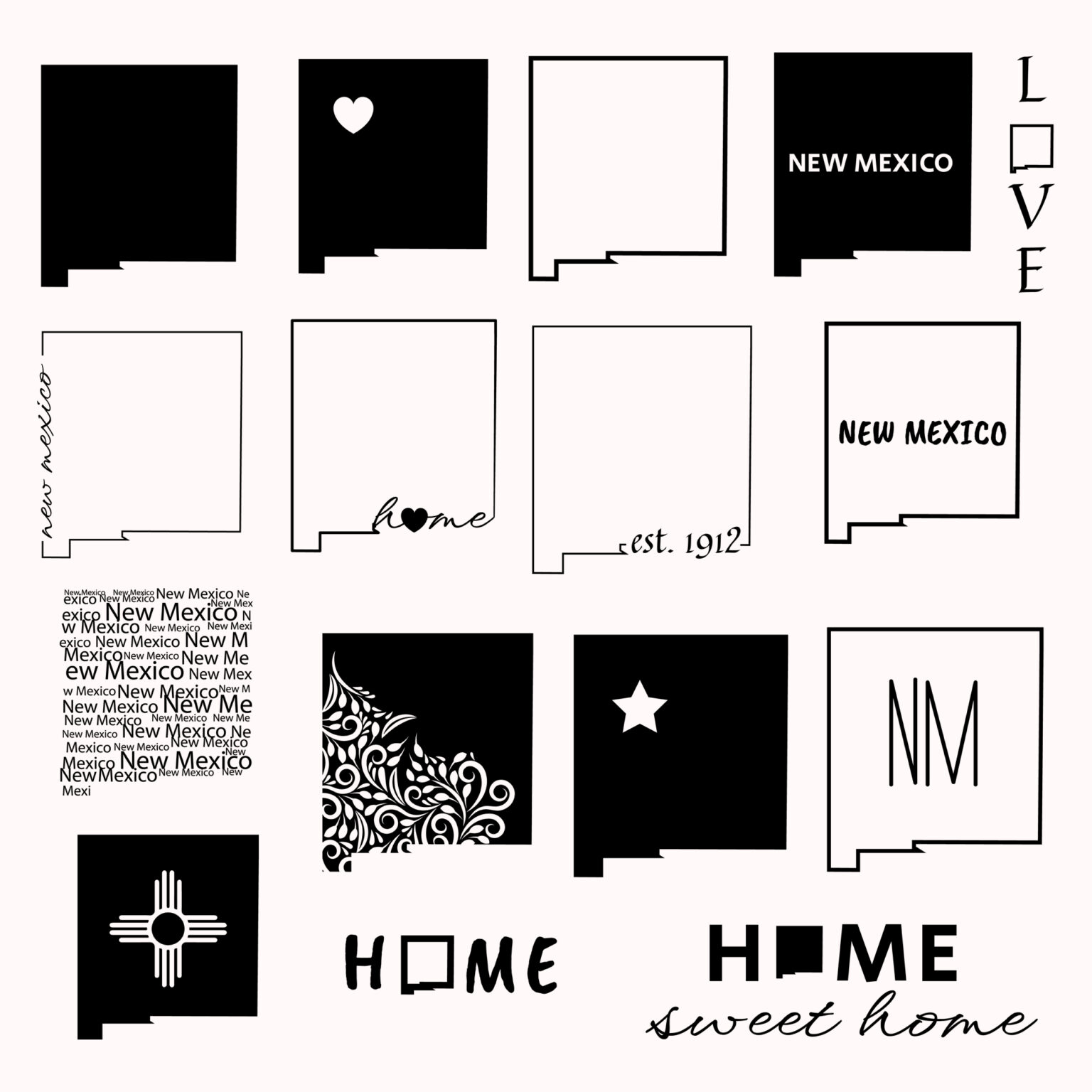 New Mexico Svg Bundle – MasterBundles