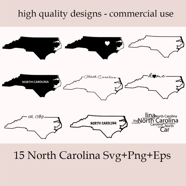 North Carolina SVG Bundle – MasterBundles