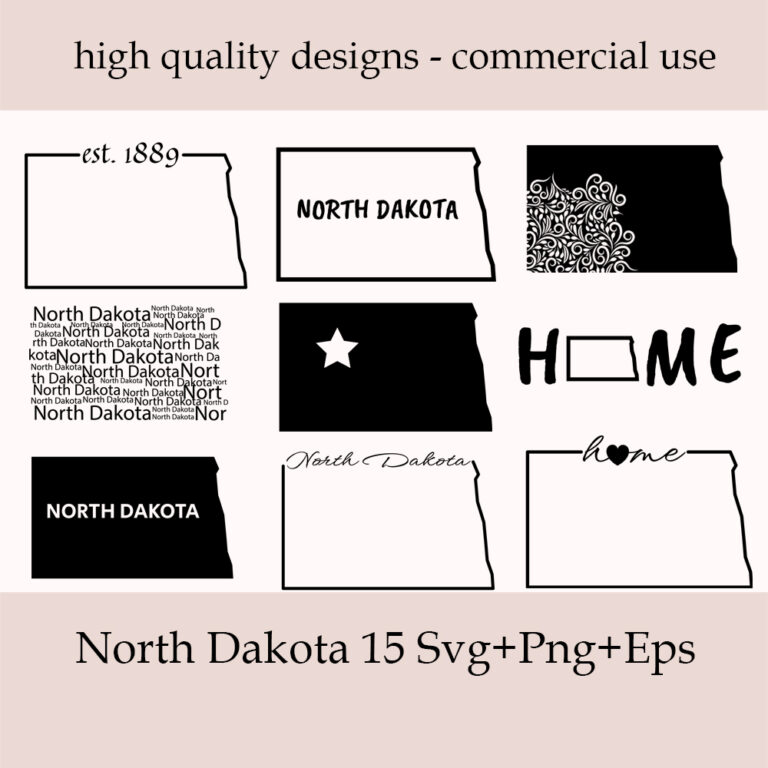 North Dakota SVG Bundle – MasterBundles