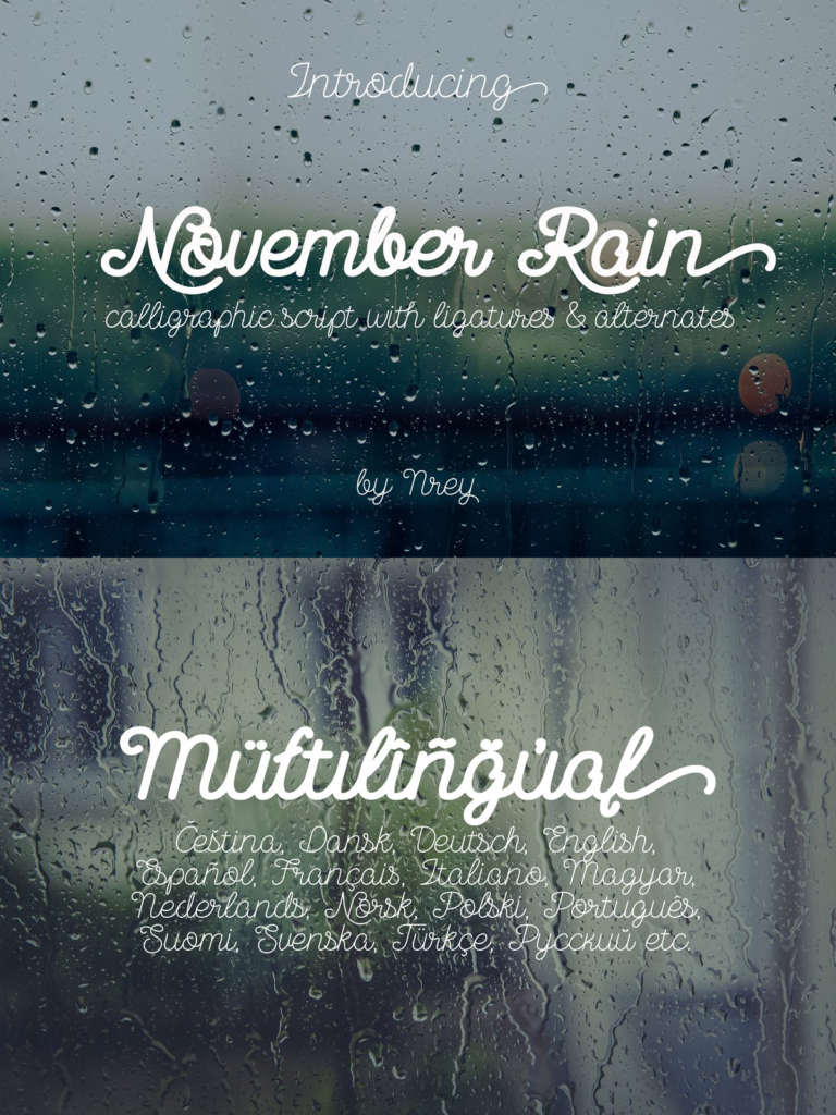 November Rain Font – MasterBundles
