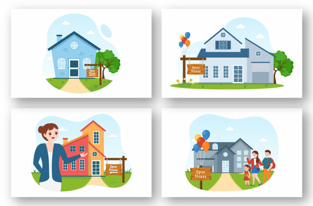 13 Open House Design Illustration - MasterBundles