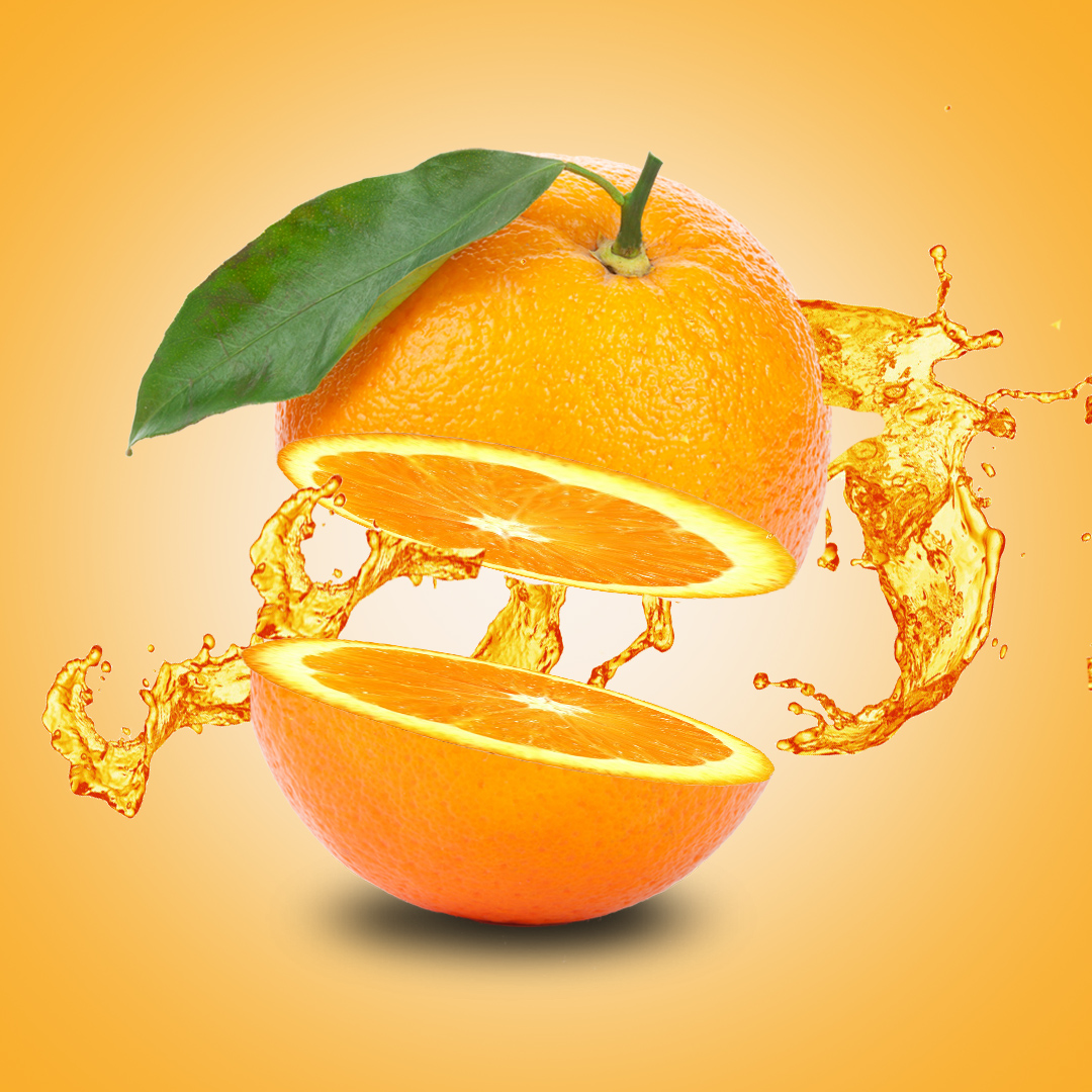 Orange Splash Illustration Design - MasterBundles