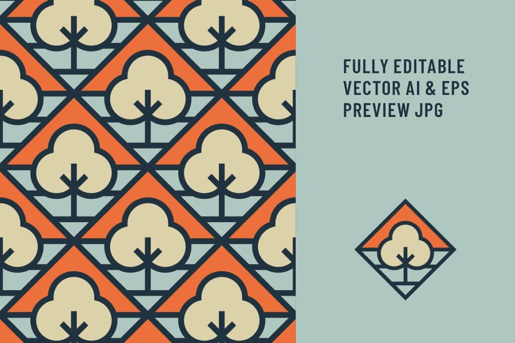 Outdoor Trees Patterns & Illustrations – MasterBundles