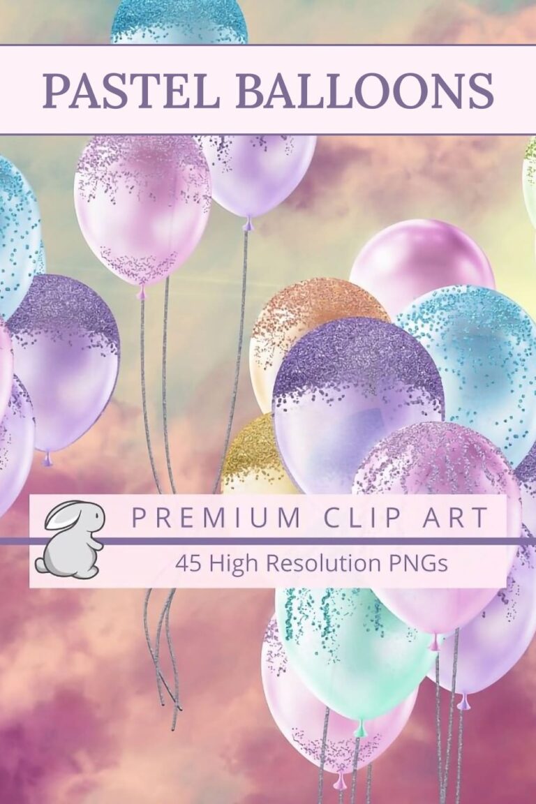 Pastel Balloons Clip Art – MasterBundles