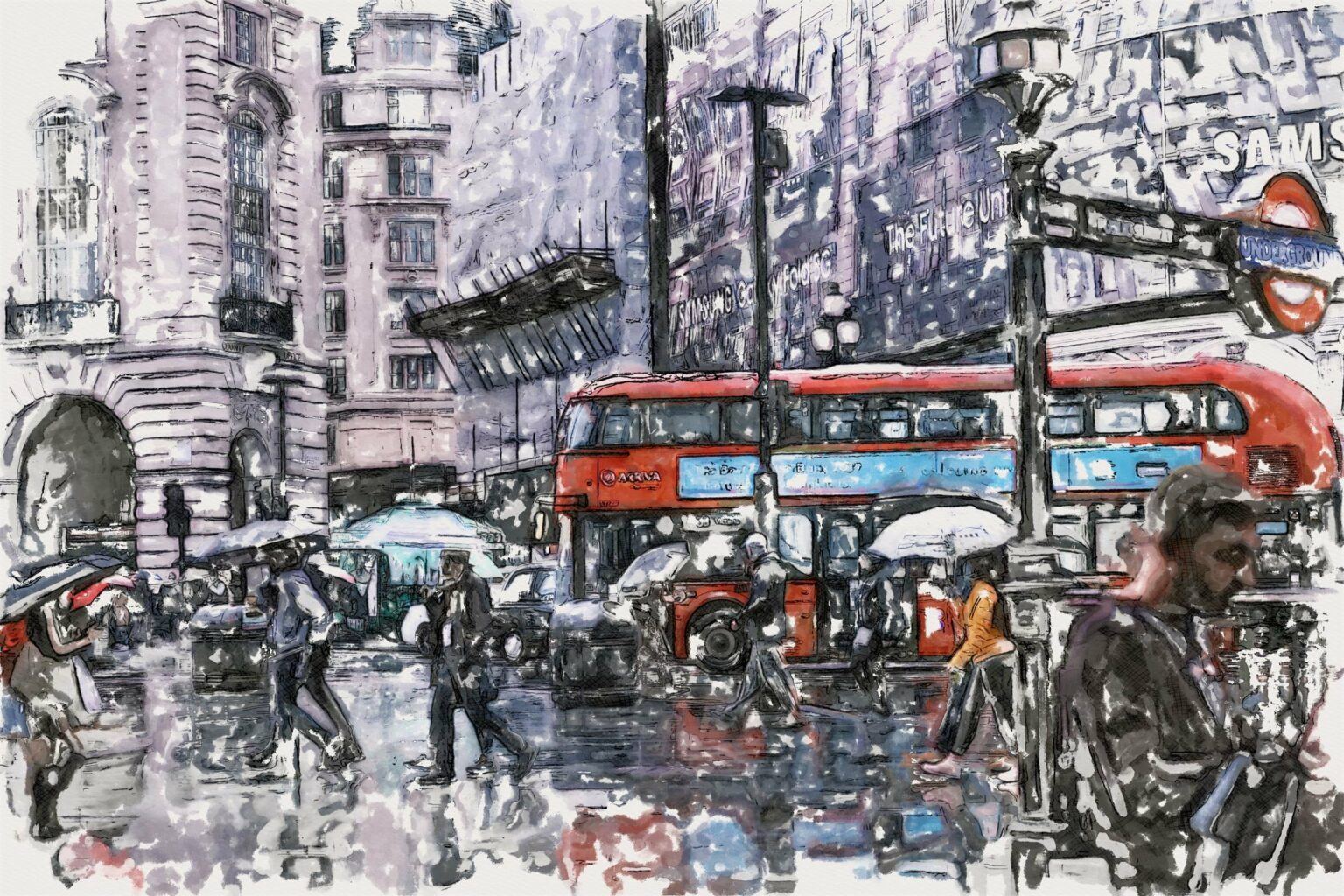Watercolor Sketch Photo Effect – MasterBundles