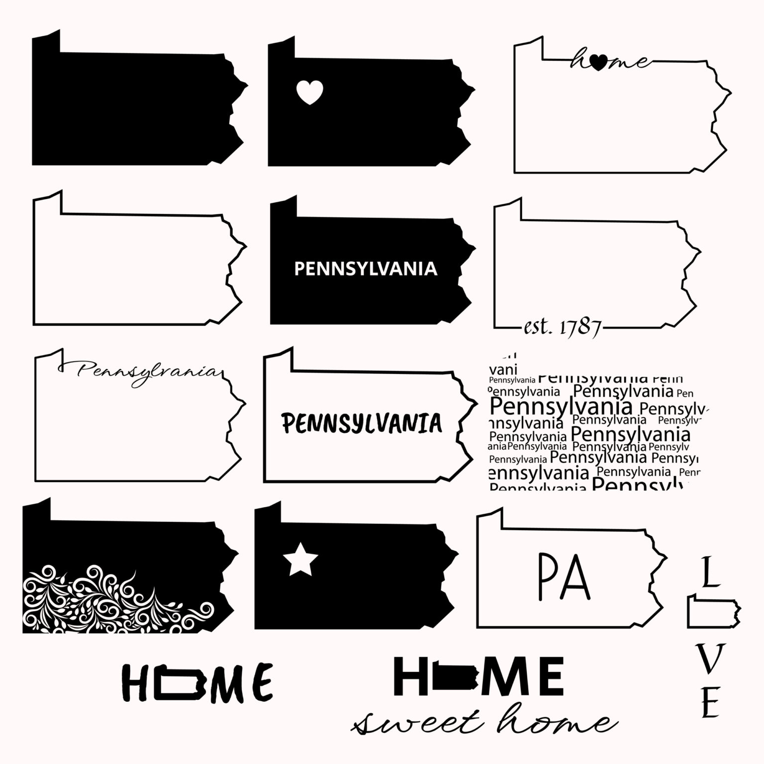 Pennsylvania SVG Bundle – MasterBundles